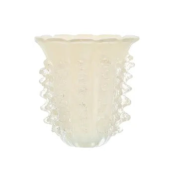 Vaso murano branco P. 16cmøX15cm – Casa Vip Decore